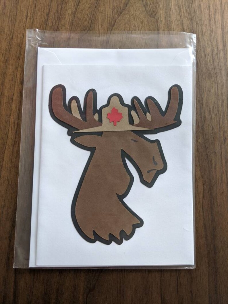 Moose Greeting Card, Canada Moose Mountie Card, Moose Birthday Card ...
