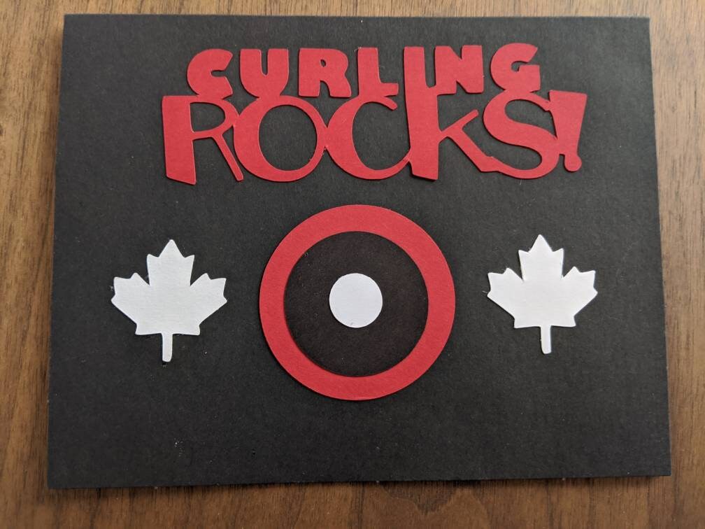 Curling Rocks Blank Greeting Card Curling Club Card Curling - Etsy