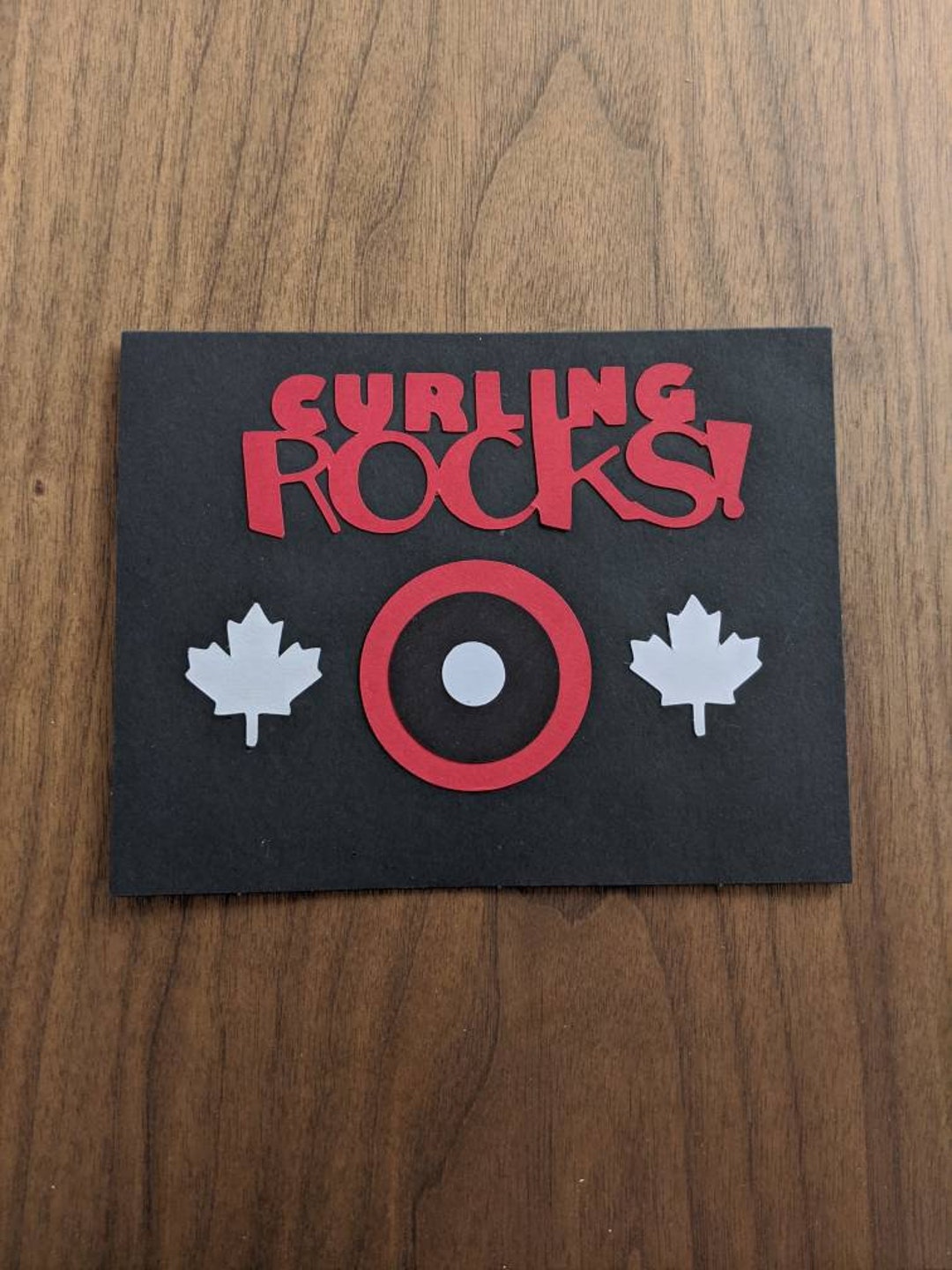 Curling Rocks Blank Greeting Card, Curling Club Card, Curling Team Card ...