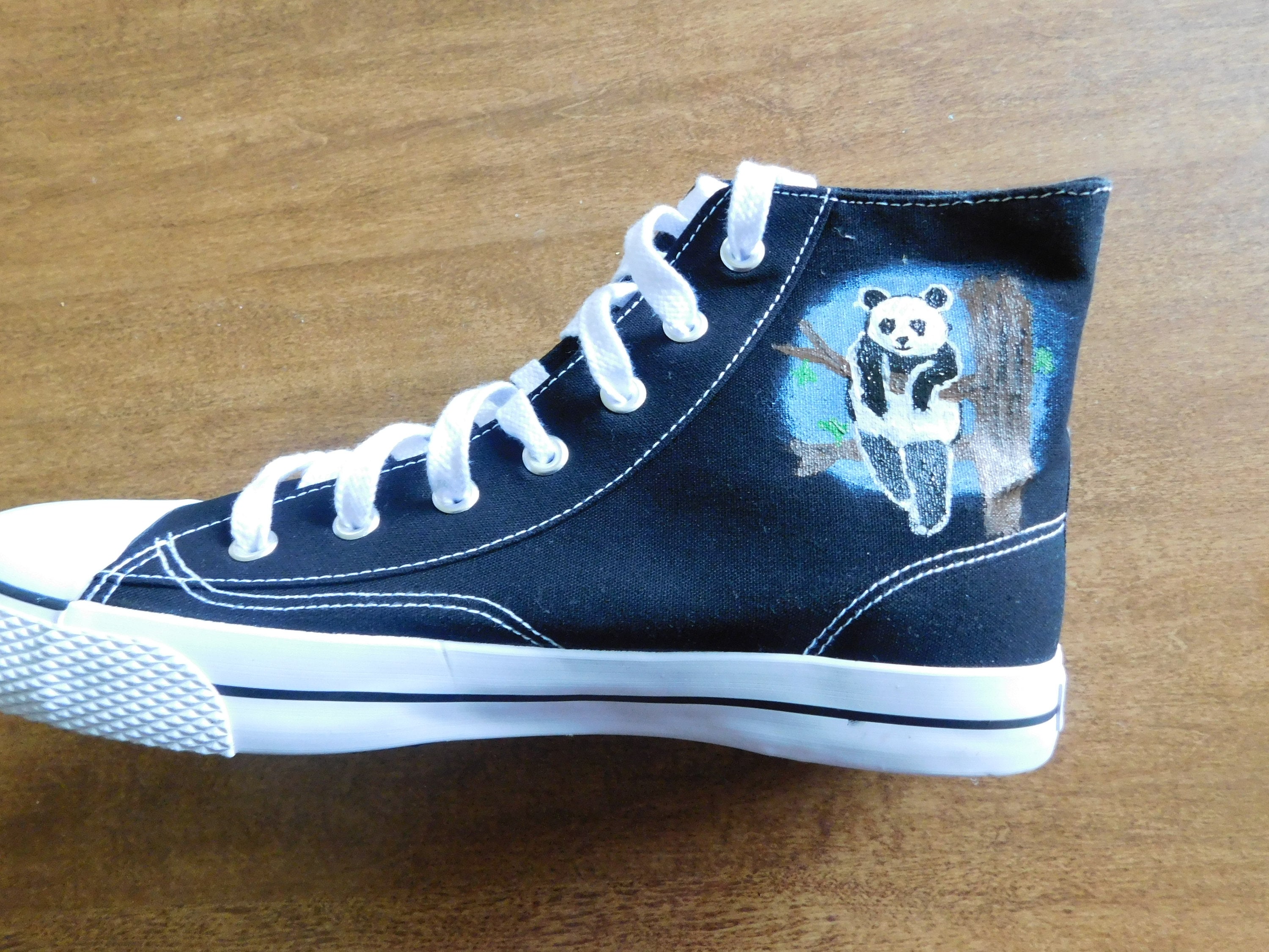 Globetrotters: Chinese Panda Hi Tops - Etsy