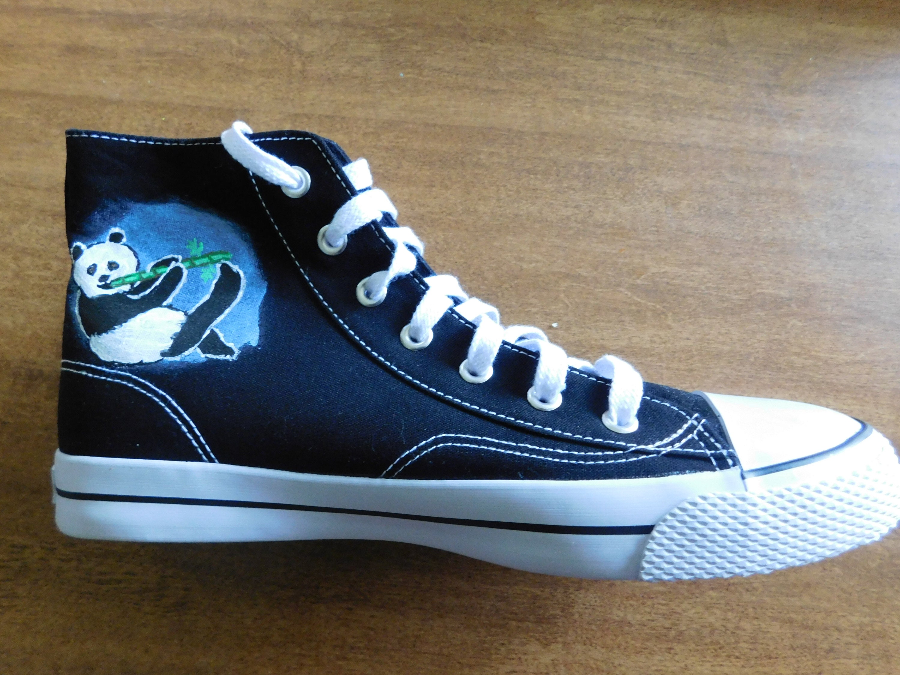 Globetrotters: Chinese Panda Hi Tops - Etsy