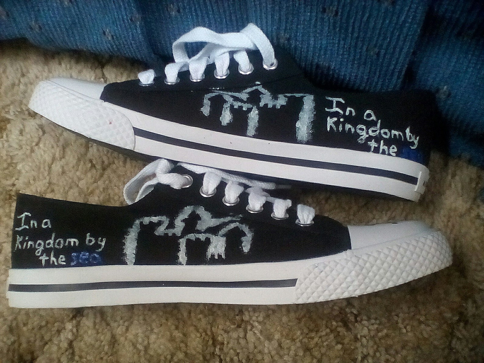 Literary Shoes: Edgar Allan Poe Sneakers - Etsy