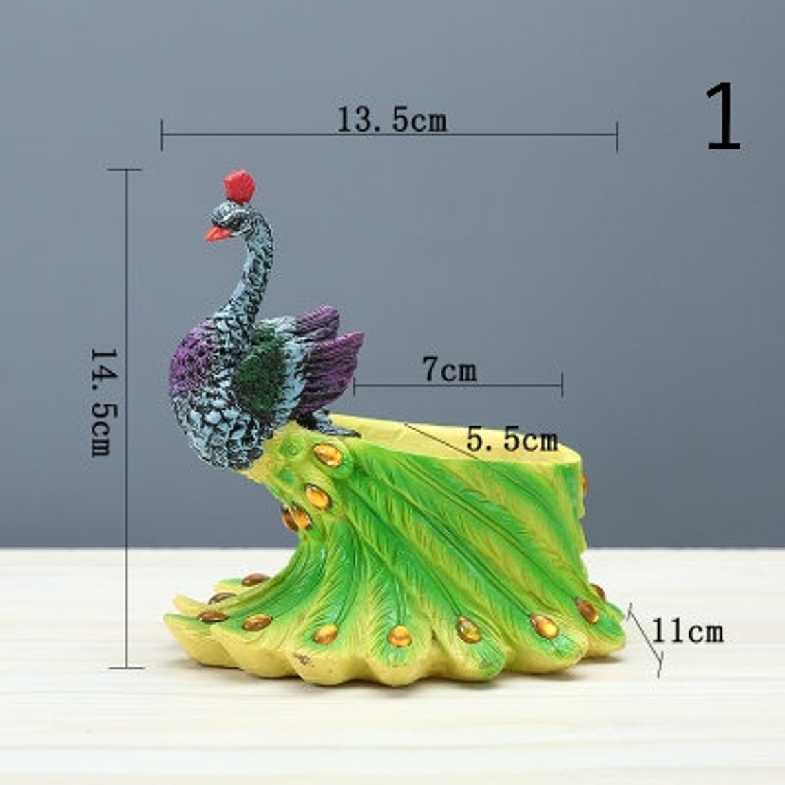 Beautiful Resin Peacock Flower Pots Bonsai Succulent Planter - Etsy