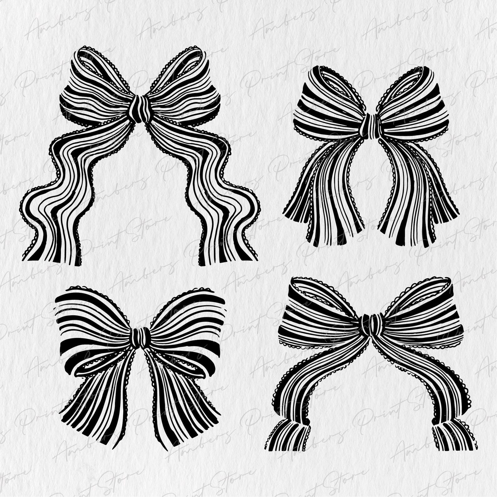 Ribbon Bow SVG Bundle, Ribbon SVG, Bow Svg Png, Hair Bow Svg, Bow Tie ...