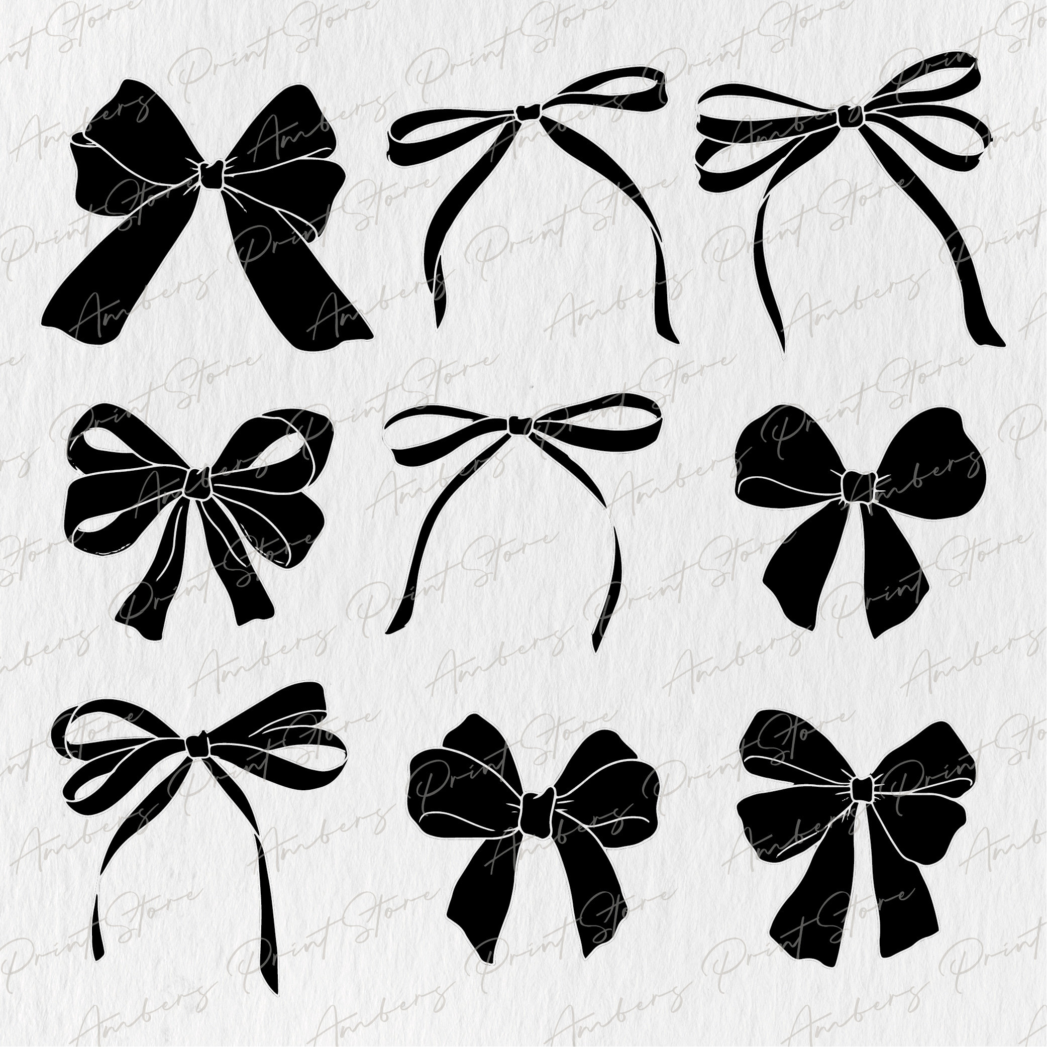 Ribbon Bow SVG Bundle, Ribbon SVG, Bow Svg Png, Hair Bow Svg, Bow Tie ...