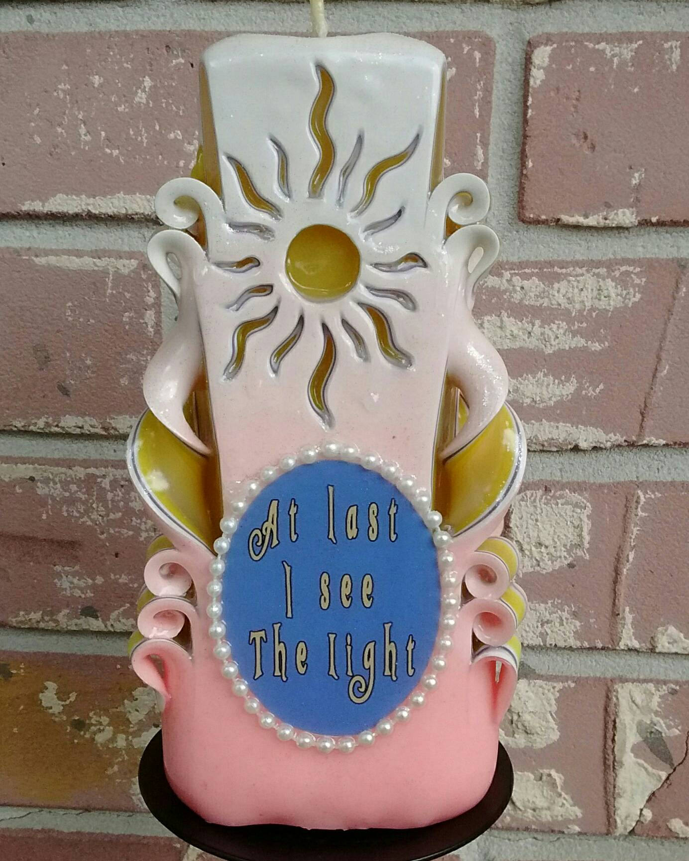 Disney's 'tangled' Rapunzel Inspired Candle - "at Last I See the Light ...