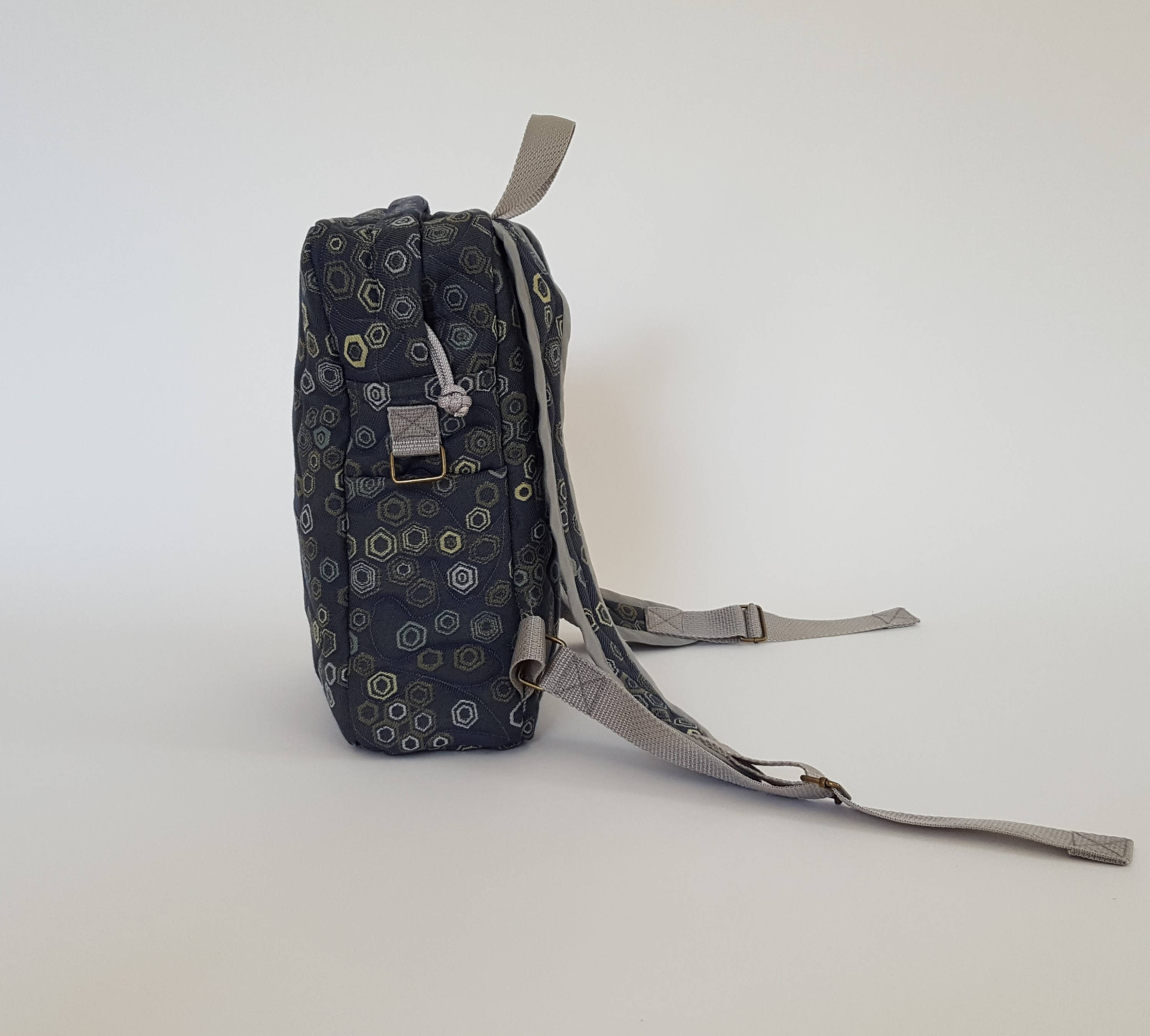 The Pro Petite Backpack, "beehive Be Happy" Yellow, Pale Green, & Light ...