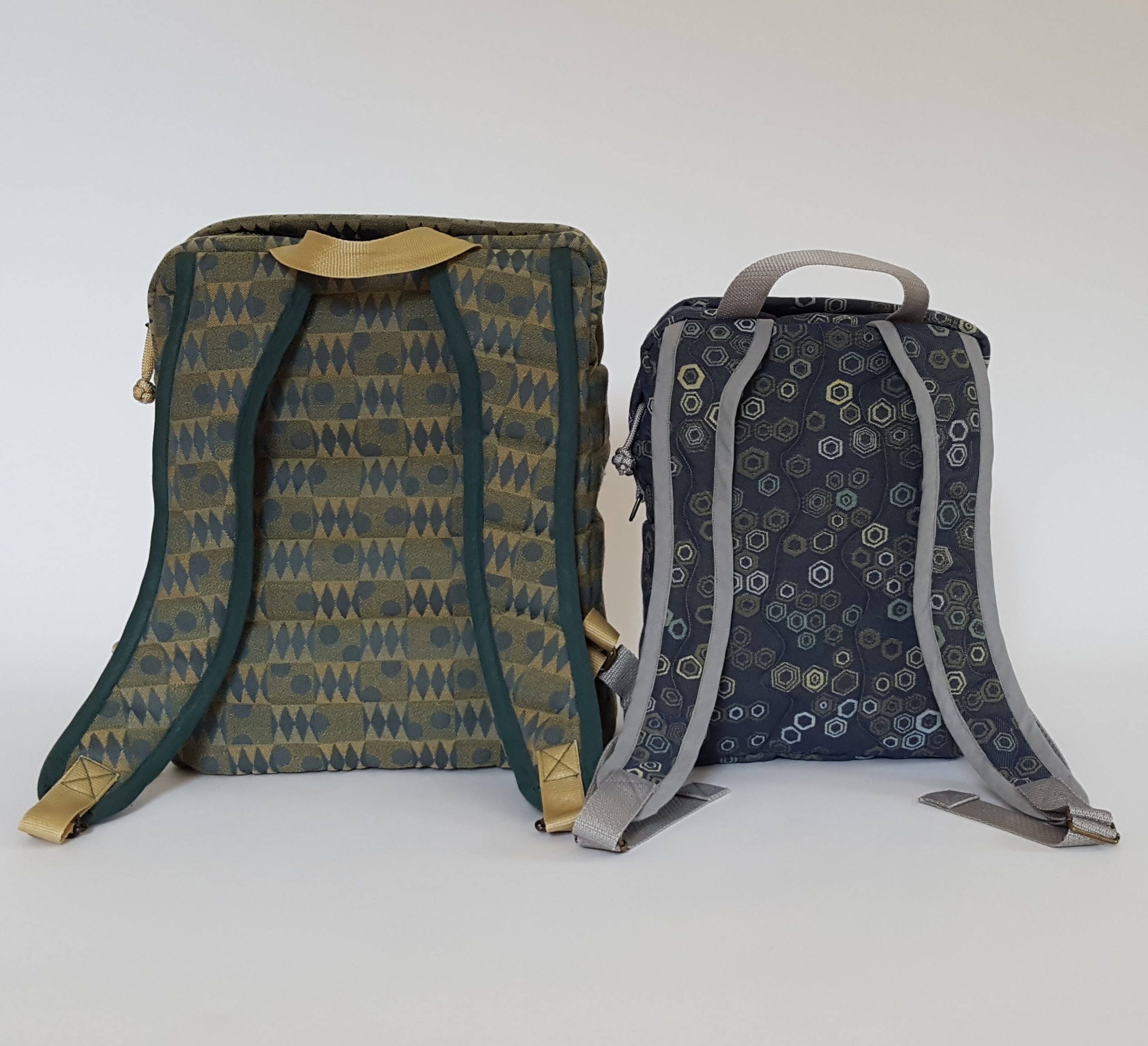 The Pro Petite Backpack, "beehive Be Happy" Yellow, Pale Green, & Light ...