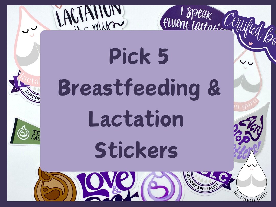 Breastfeeding Sticker Pack, Breastfeeding Support, Lactation Stickers ...