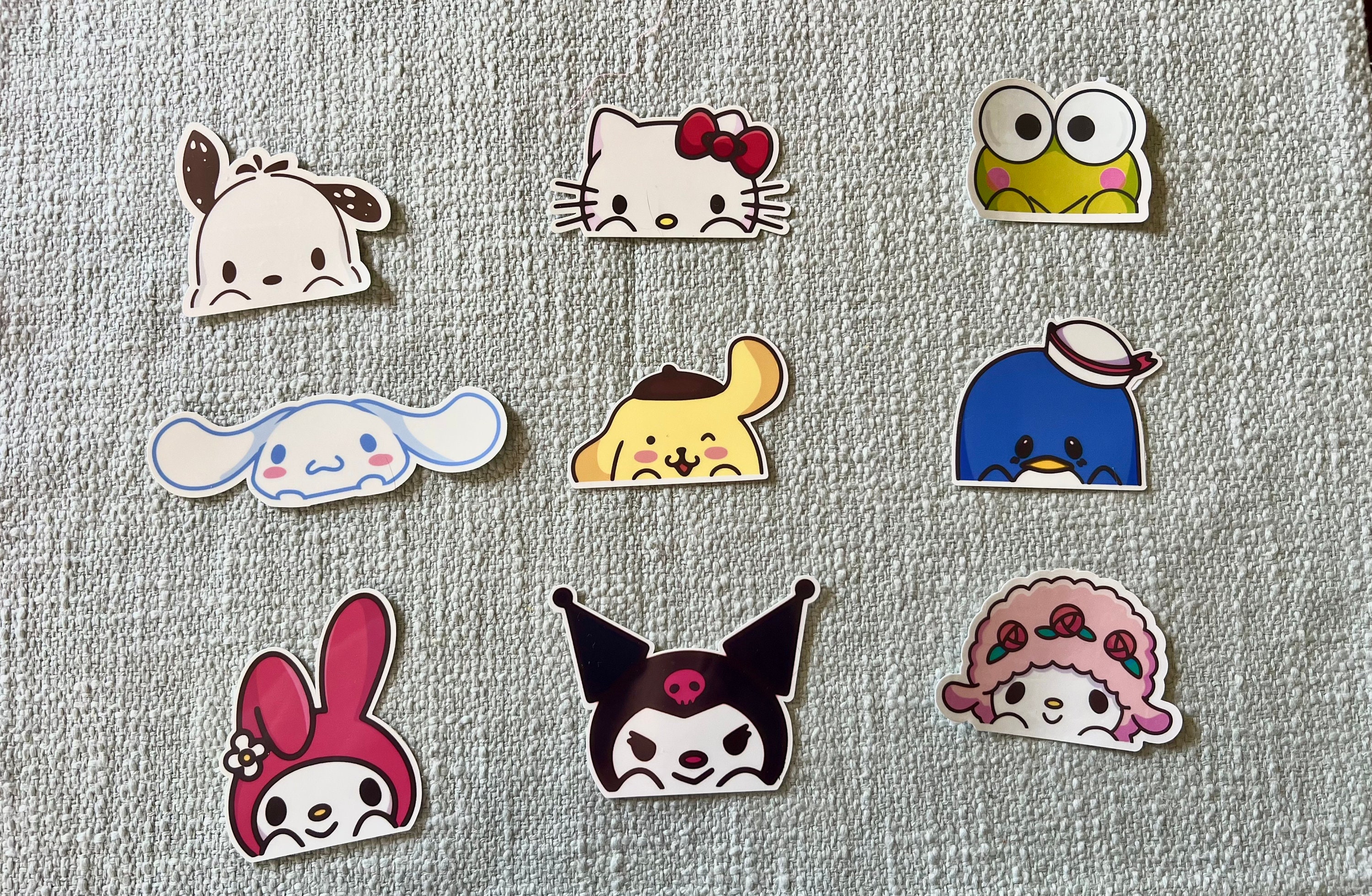 Mini Sanrio Peeker Stickers - Etsy