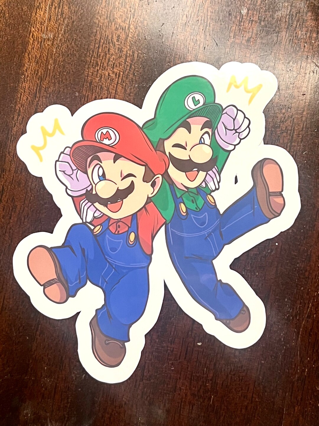 Mario and Luigi Sticker - Etsy