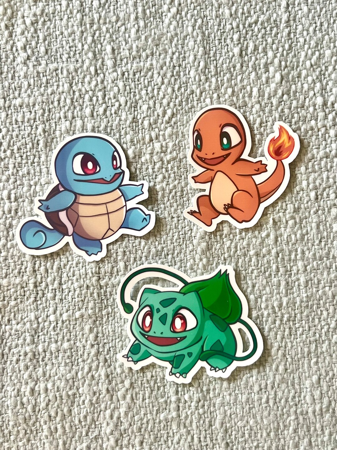 Pokemon Kanto Starters Mini Stickers - Etsy