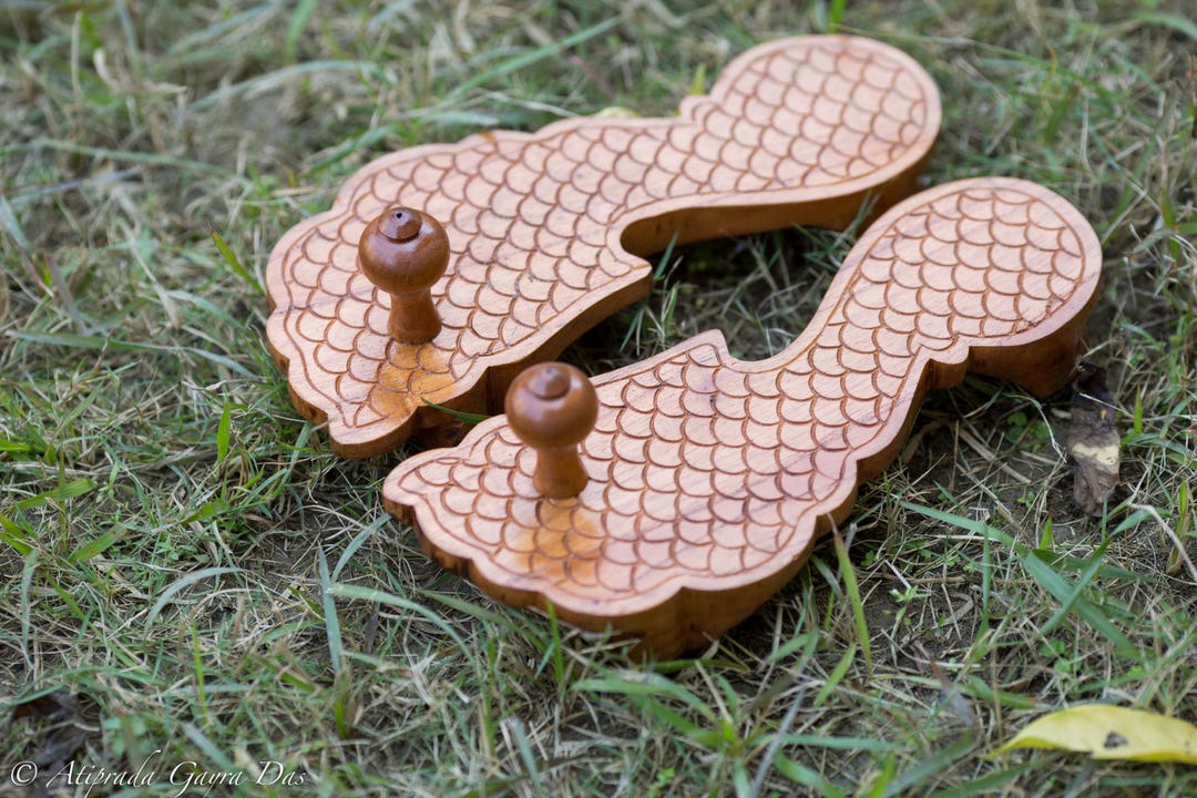Buy Wooden Paduka India Shoes" Refers to the Traditional Indian ...