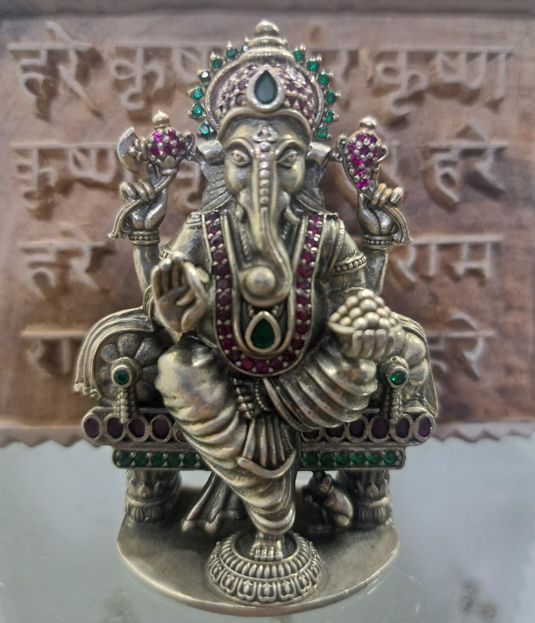 925 Sterling Silver Ganesh Deity. Invoke Divine Protection and Strength ...