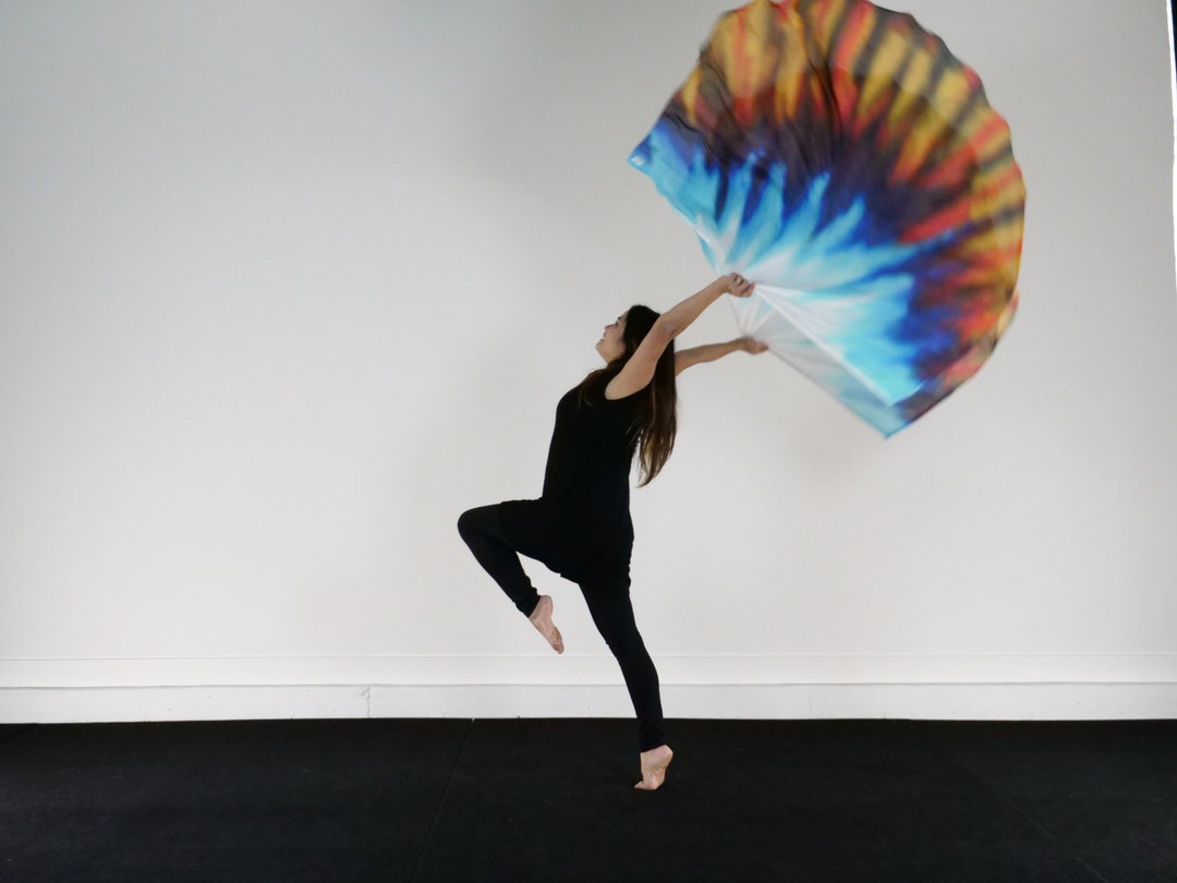 Light the Torches // Large Swing Flags // Silk Worship Dance Flag set ...