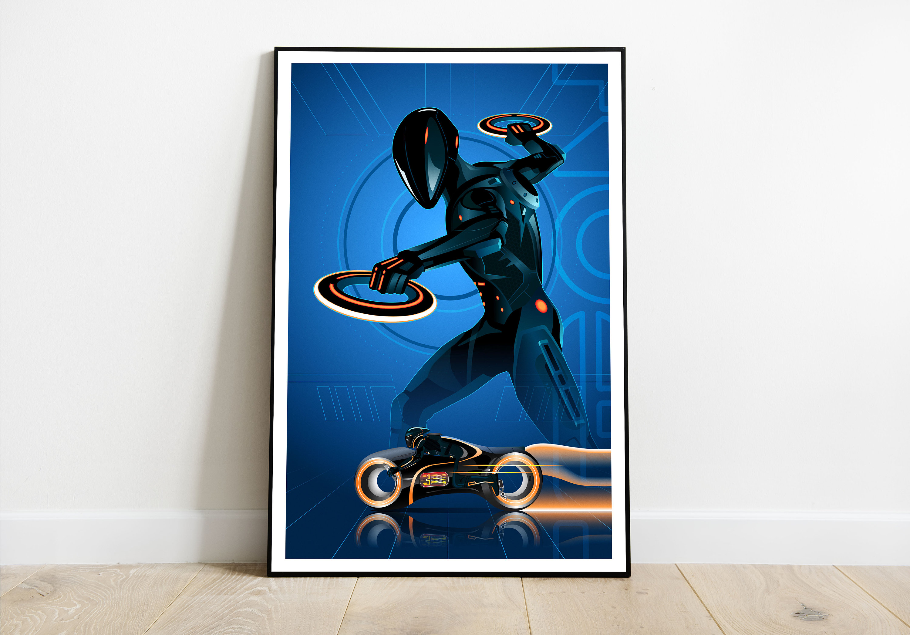 Tron Legacy Poster | Rinzler | Disc Wars | Battle Ready | Lightcycle - Etsy