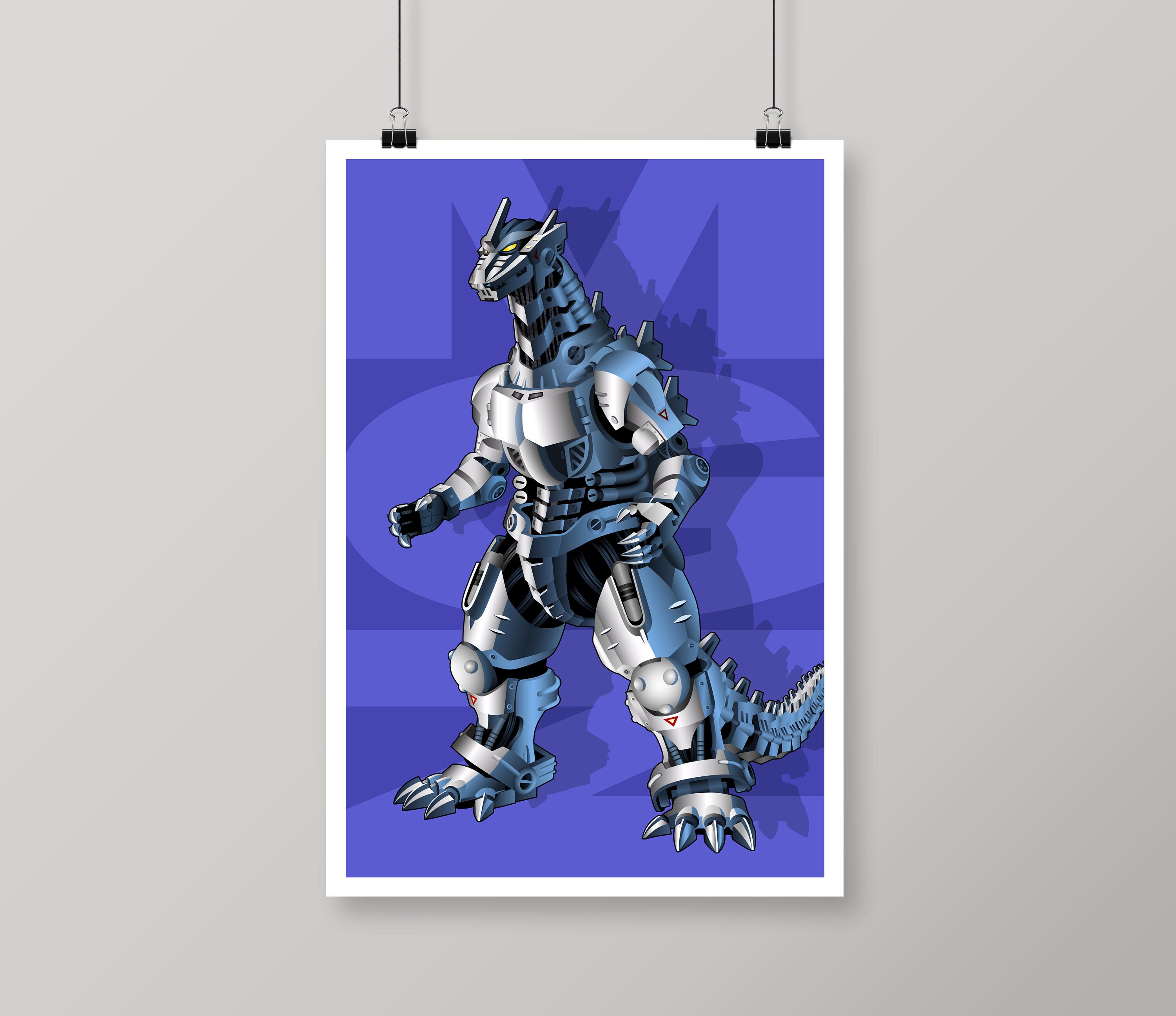 Mechagodzilla 13x19 Poster Print - Etsy