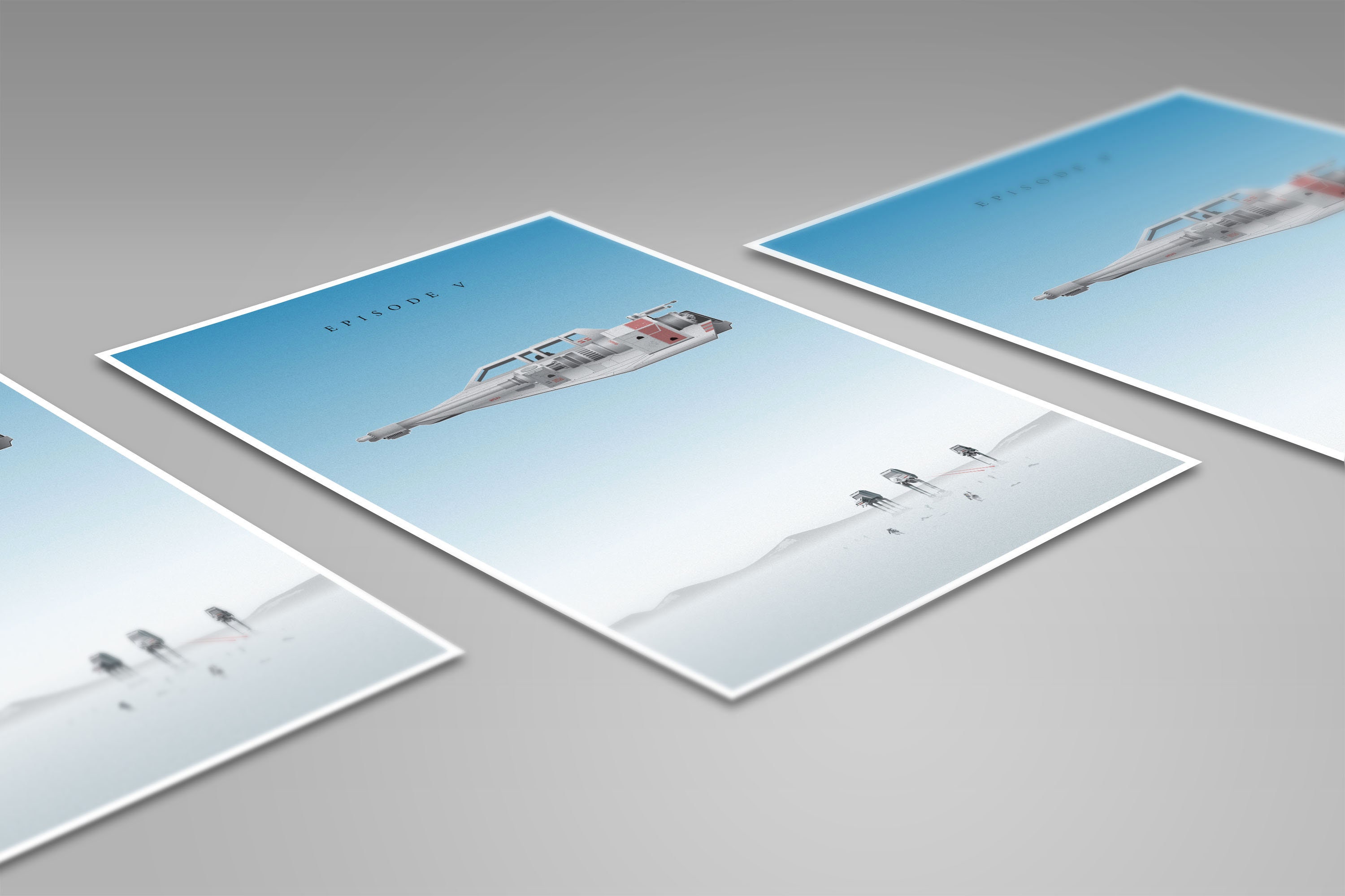 Star Wars Snow Speeder 12x18 Poster - Etsy