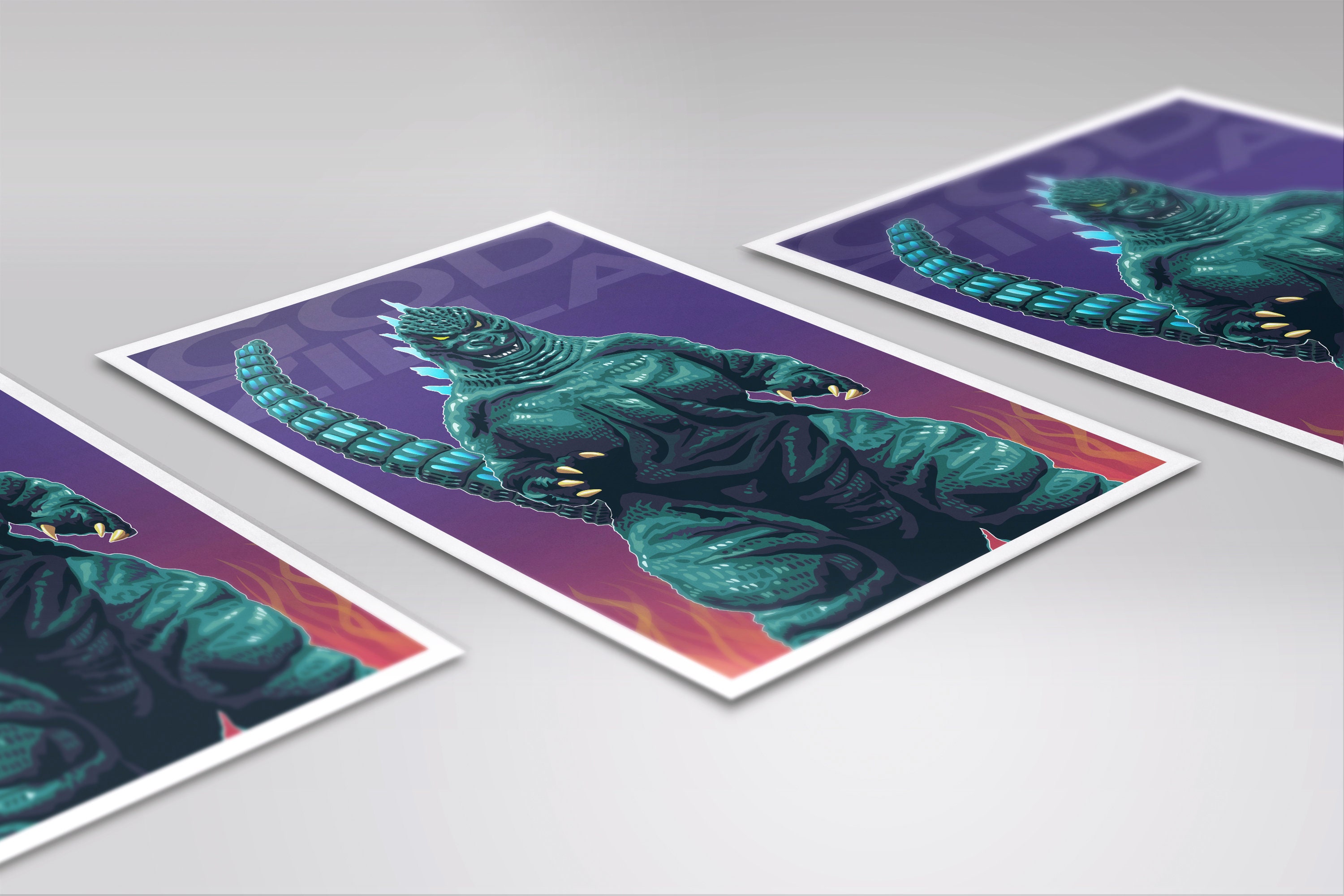 Godzilla Poster Print - Etsy