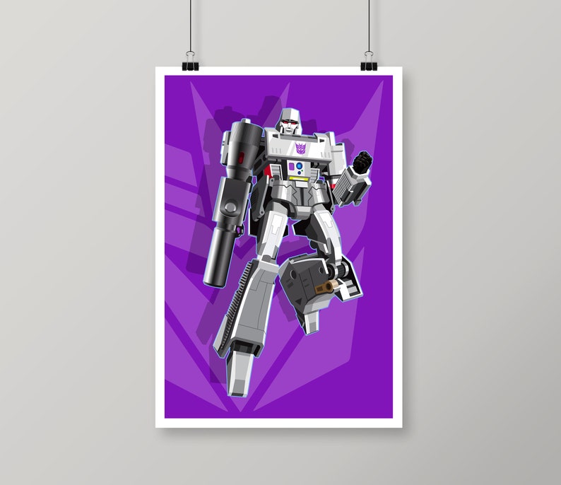 Megatron 13x19 Graphic Poster - Etsy