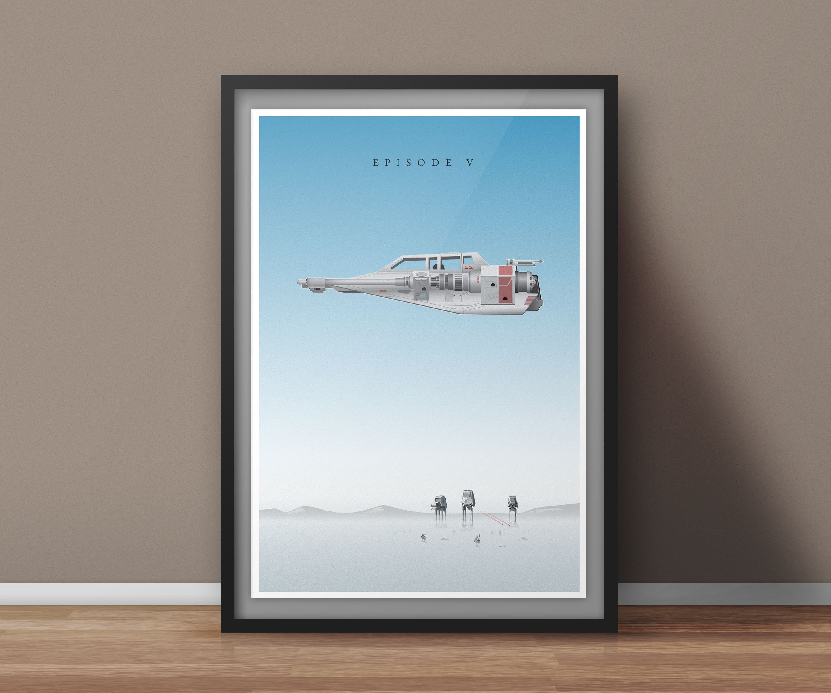 Star Wars Snow Speeder 12x18 Poster - Etsy