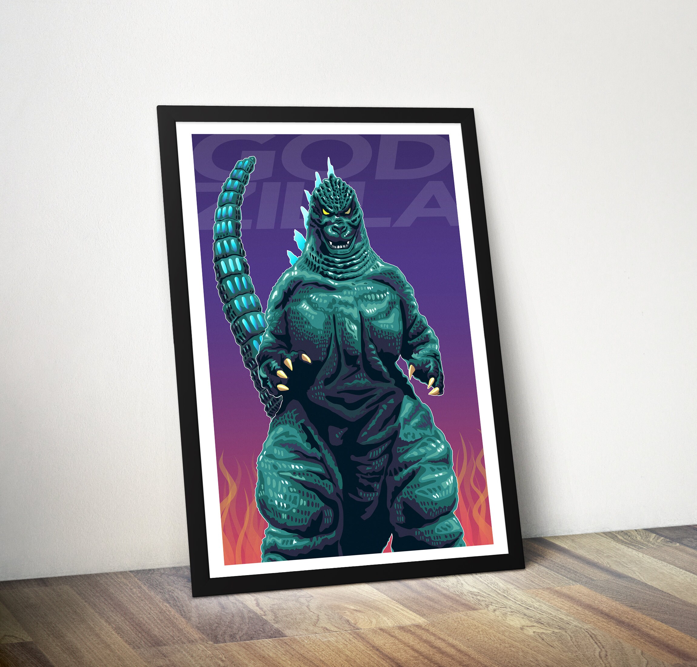 Godzilla Poster Print - Etsy