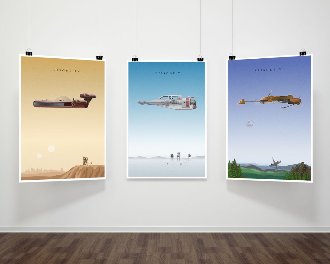 Star Wars Original Trilogy 12x18 Poster Art Set - Etsy