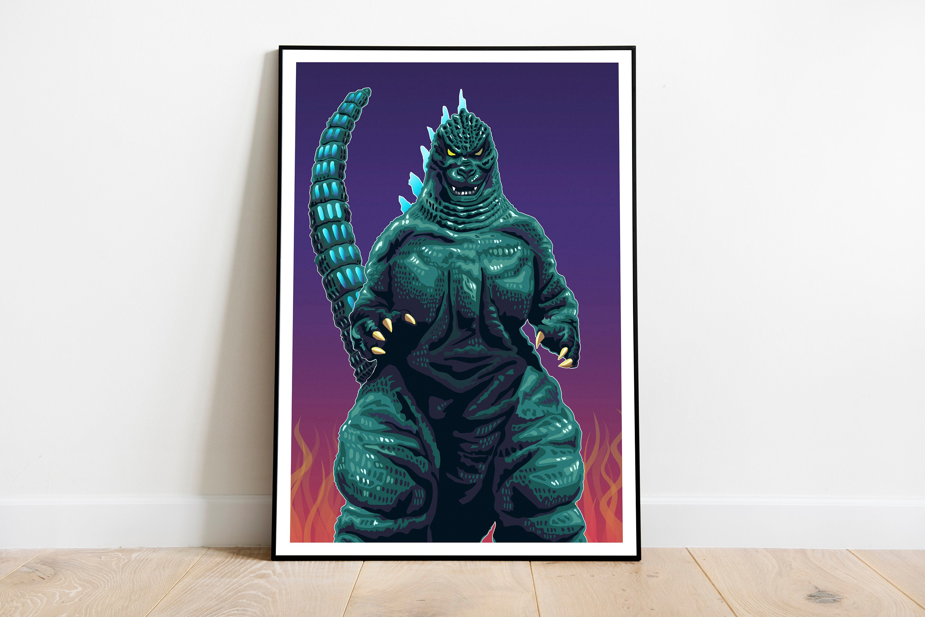 Godzilla Poster Print - Etsy