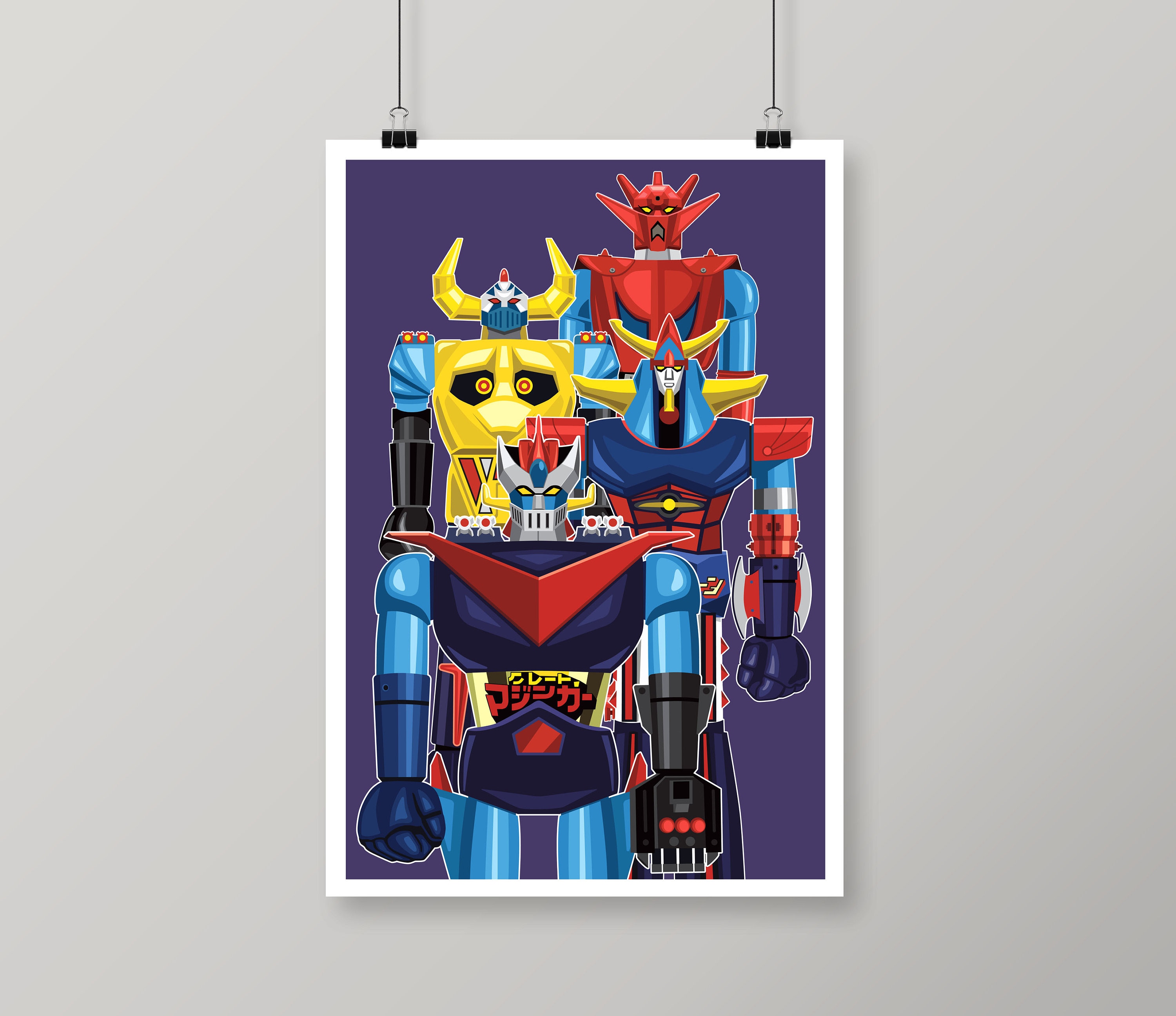 Shogun Warriors Poster Print Collection Featuring Gaiking, Mazinga ...