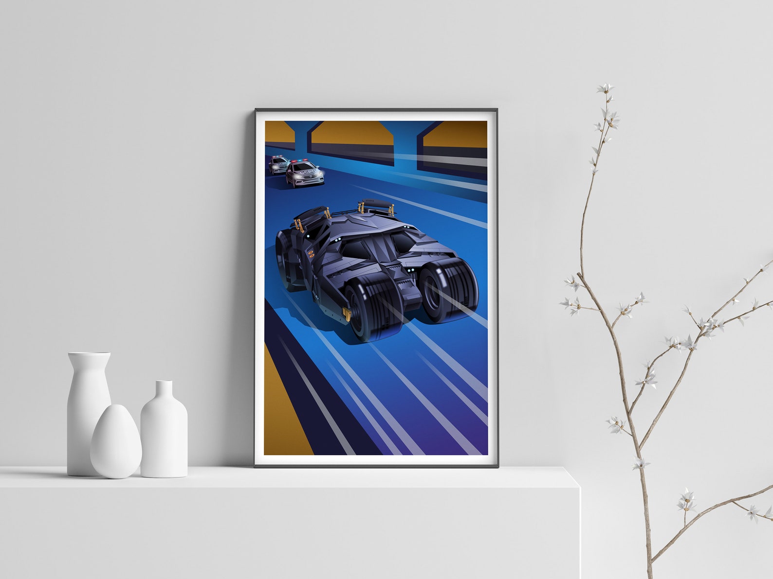 Batmobile the Dark Knight Poster Print 13x19 | Etsy