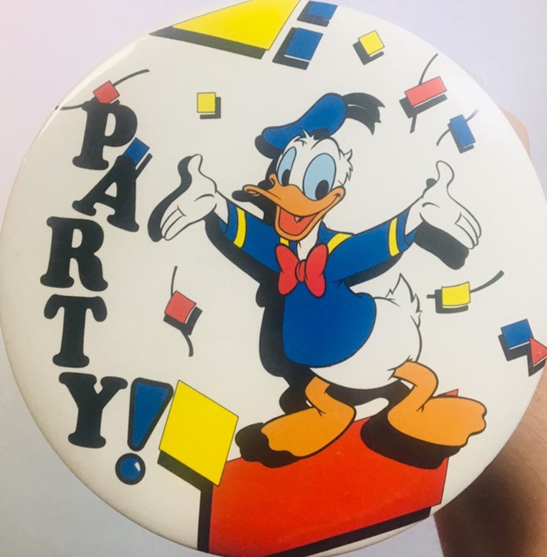 Donald Duck Mega Button - Etsy
