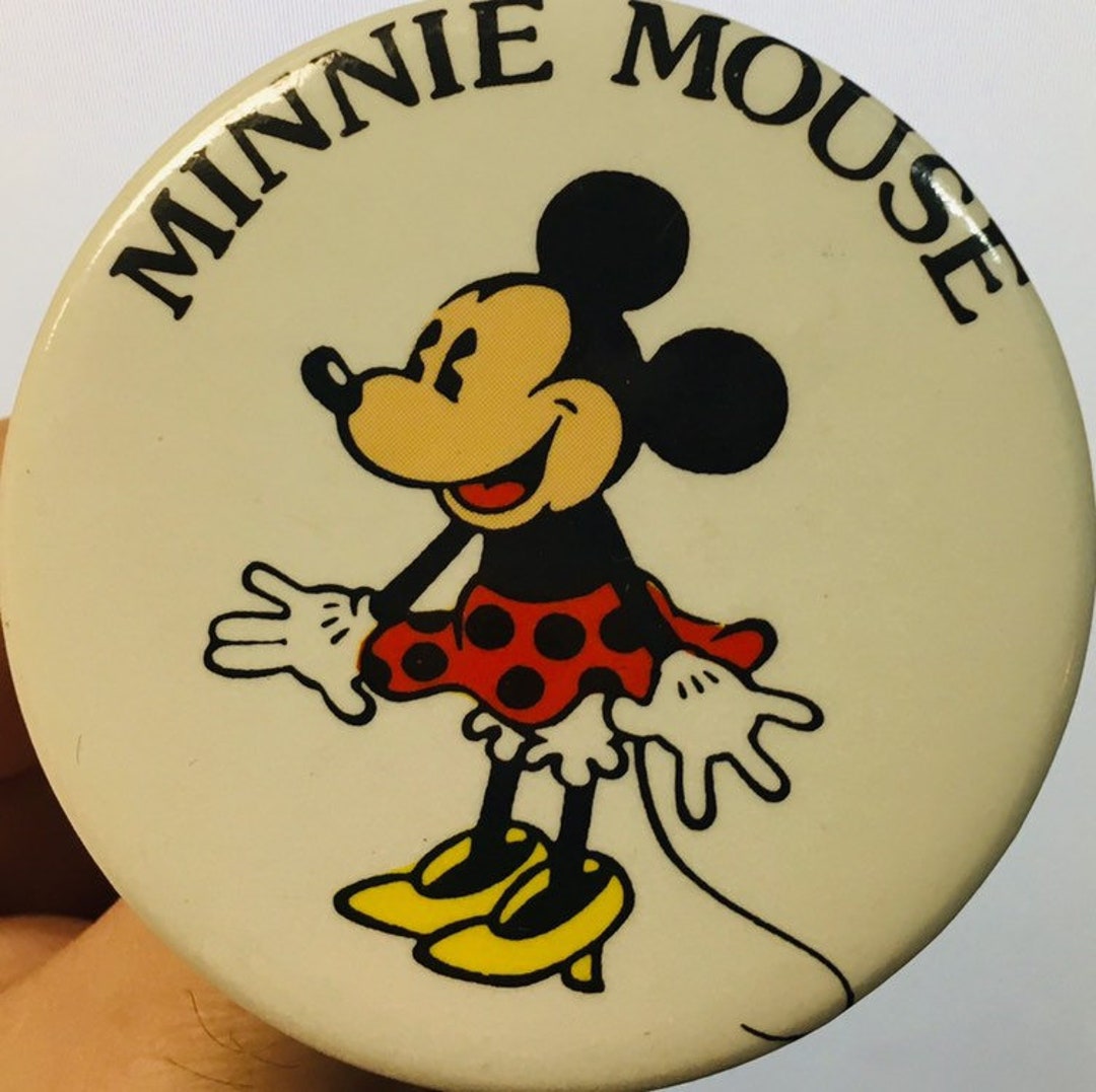 Vintage Classic Minnie Mouse Button - Etsy