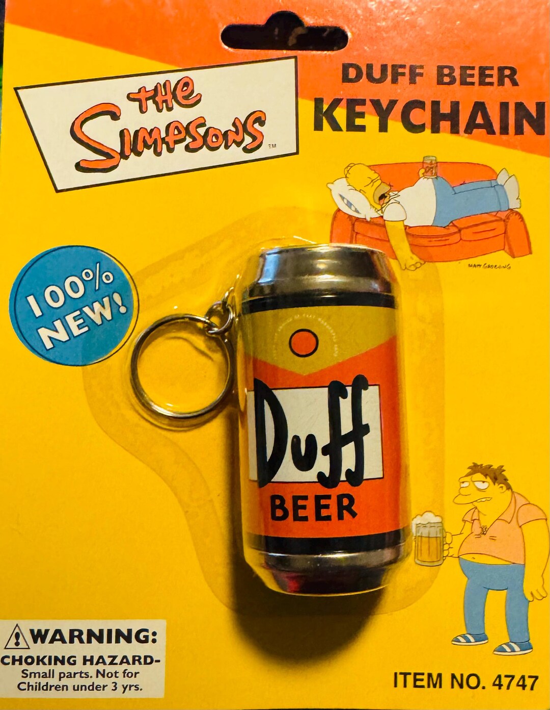 Vintage Simpsons Duff Beer Keychain - Etsy
