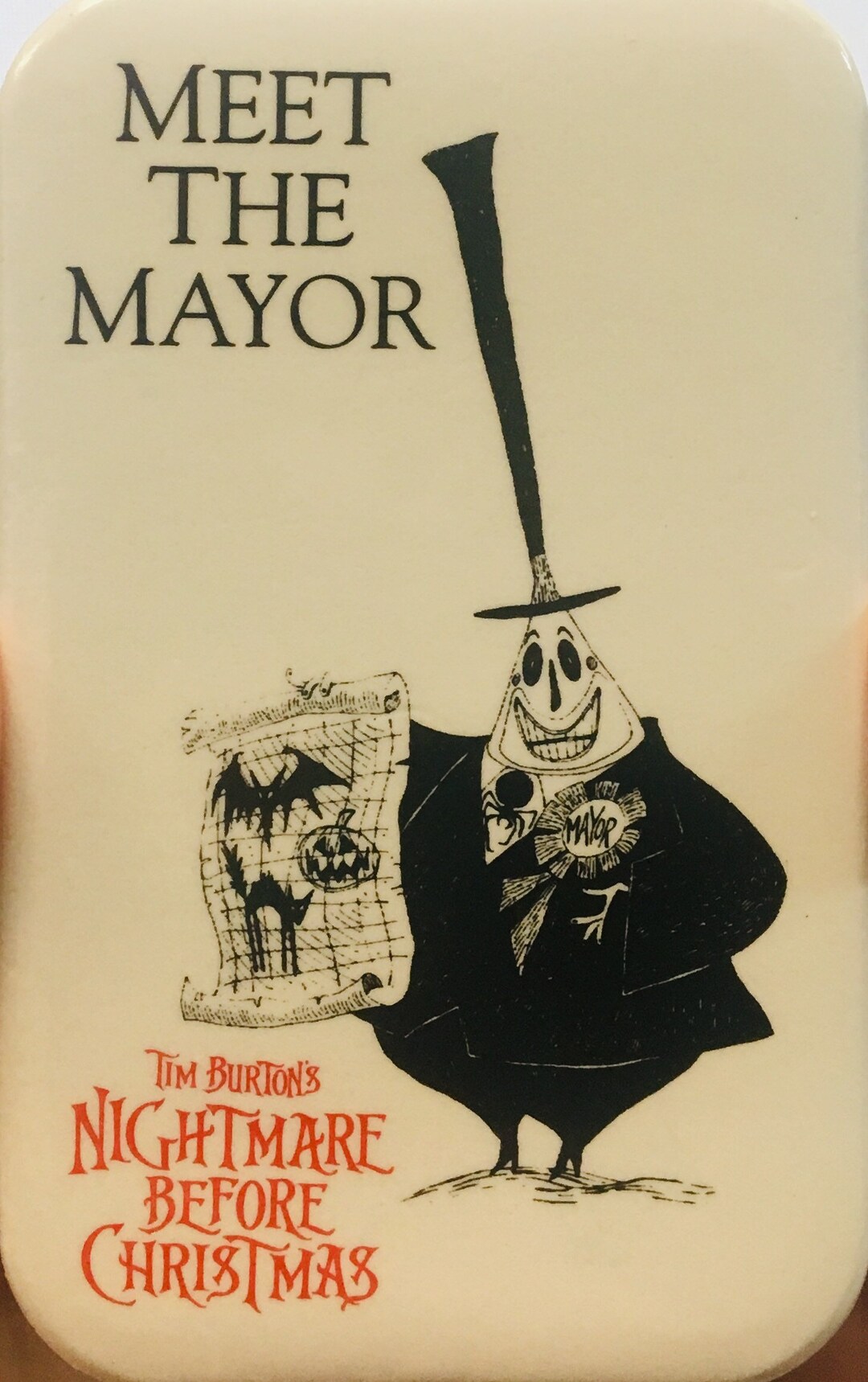 Vintage Mayor Promotional Button - Etsy