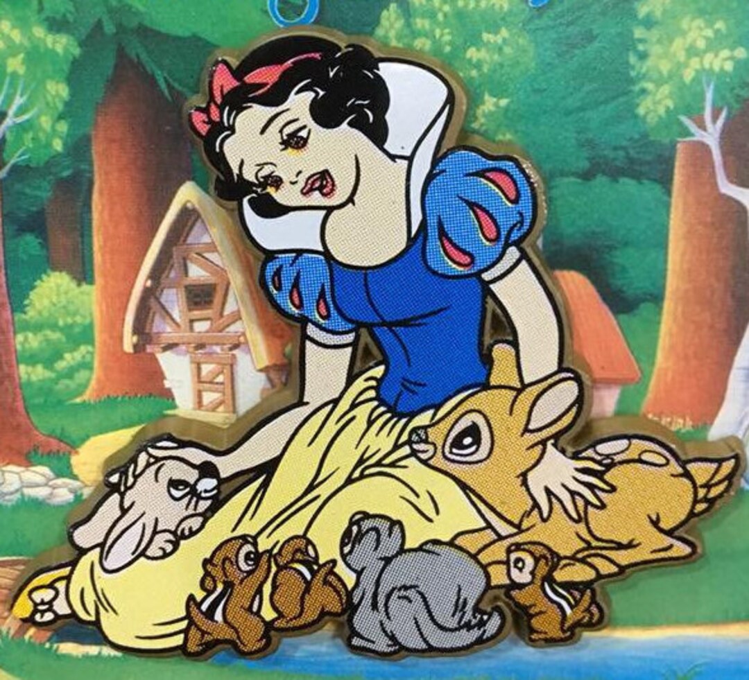 Walt Disney's Snow White With Animals Pin - Etsy
