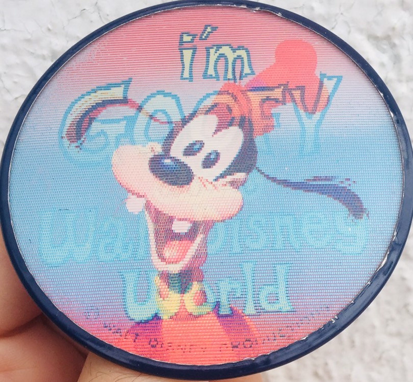 Vintage Lenticular Goofy Button - Etsy