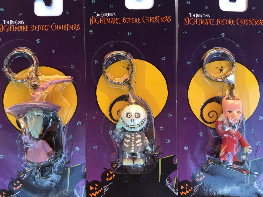 1993 Nightmare Before Christmas Lock, Shock, & Barrel Keychains - Etsy