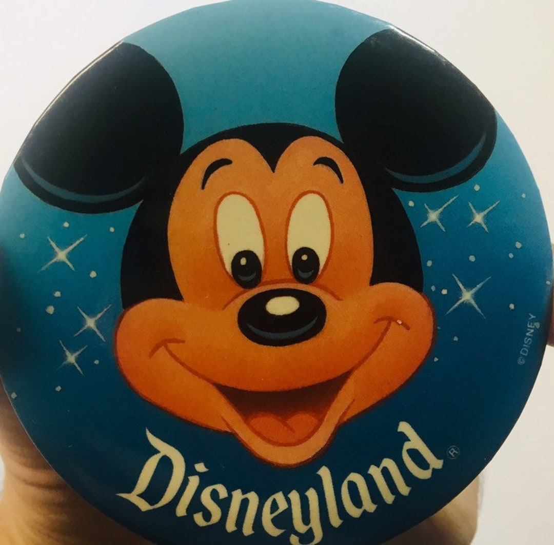 Happy Mickey Button - Etsy