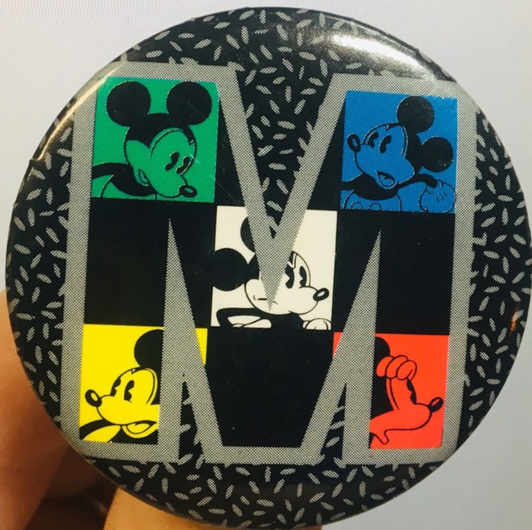 Retro Mickey Button - Etsy