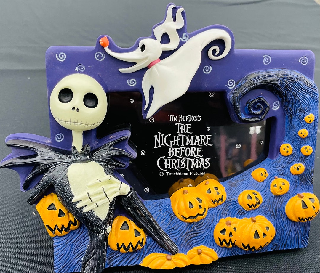 Nightmare Before Christmas Jack and Zero Picture Frame - Etsy