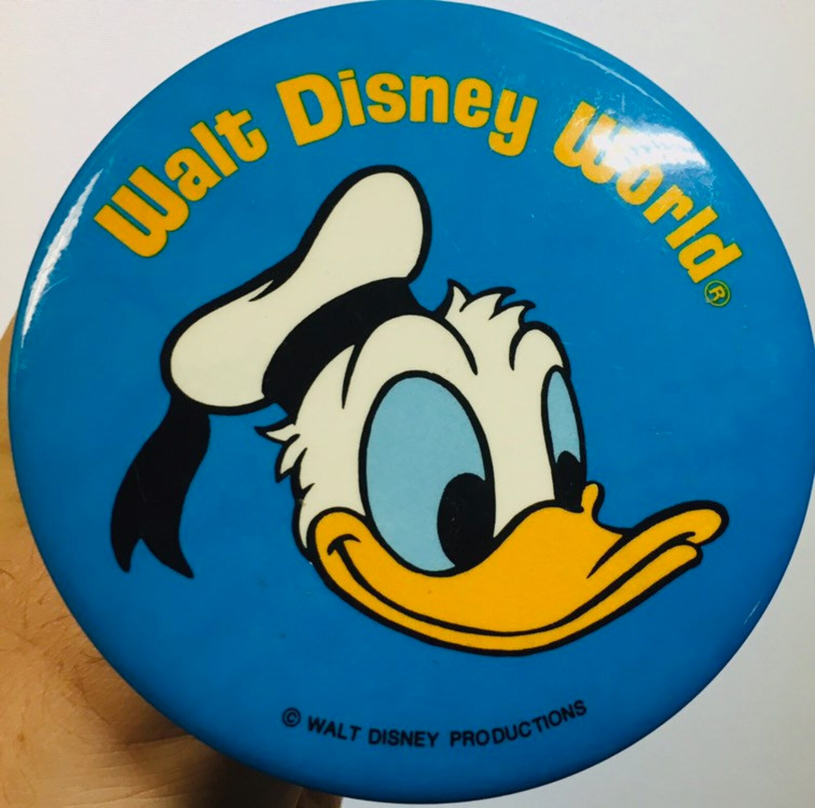 Vintage Donald Duck Blue Button | Etsy