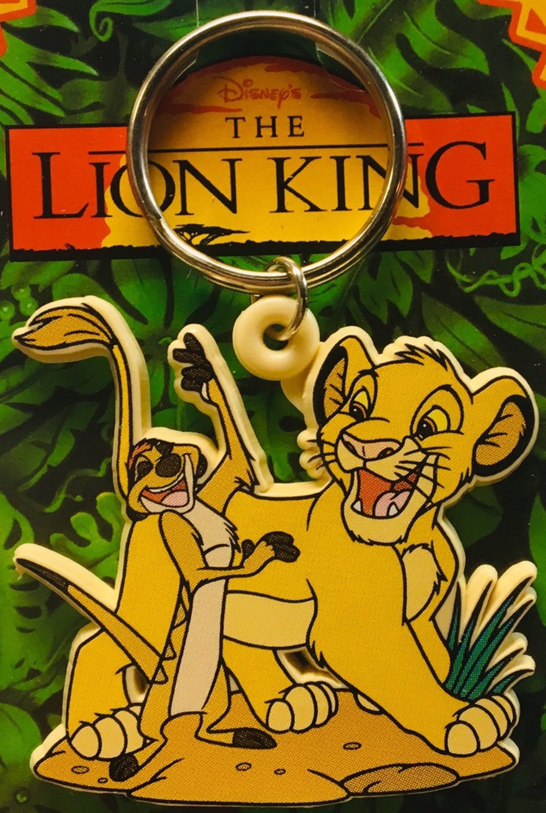 Vintage Timon and Simba Keychain - Etsy