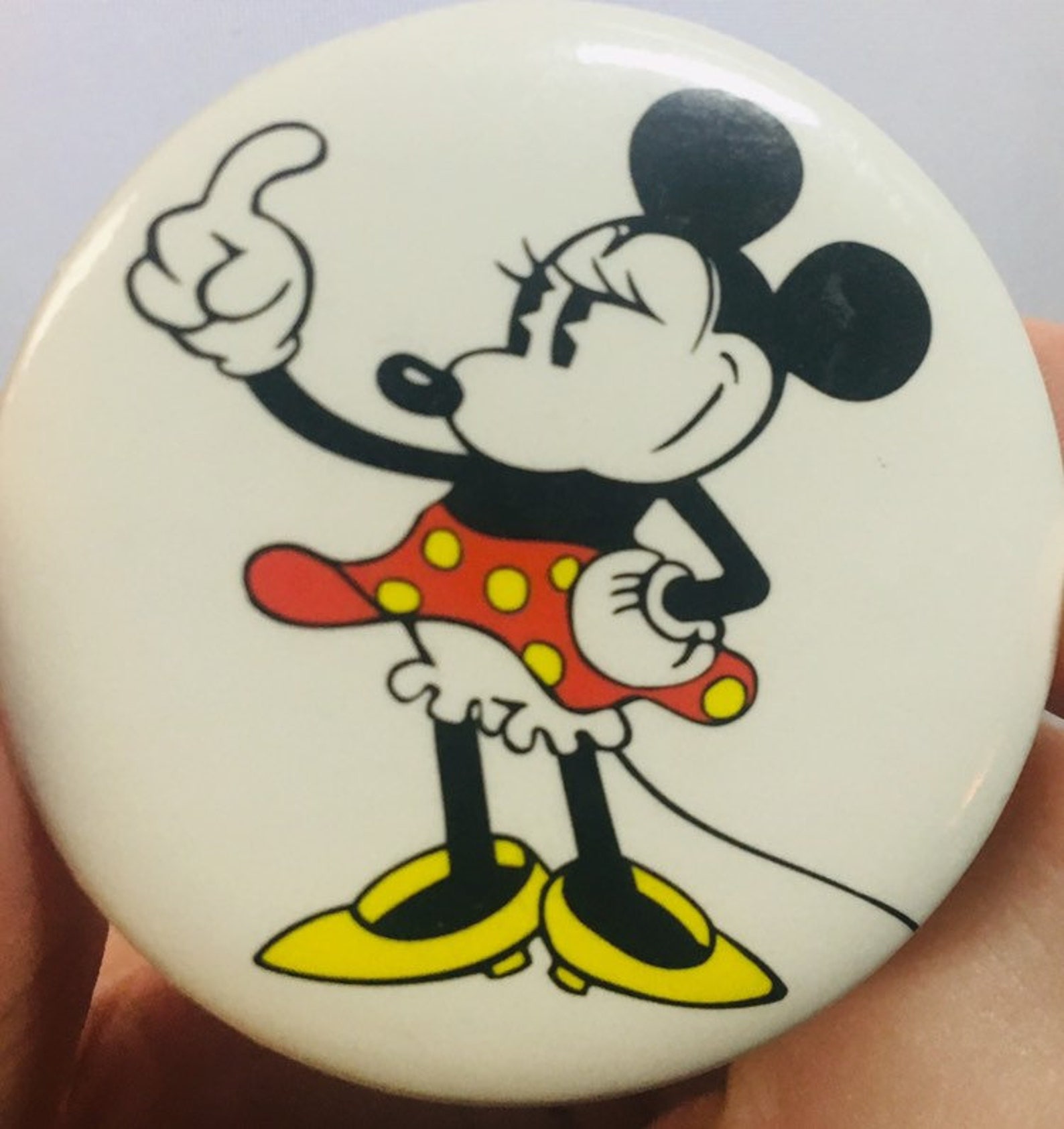 Classic Minnie Mini Button - Etsy