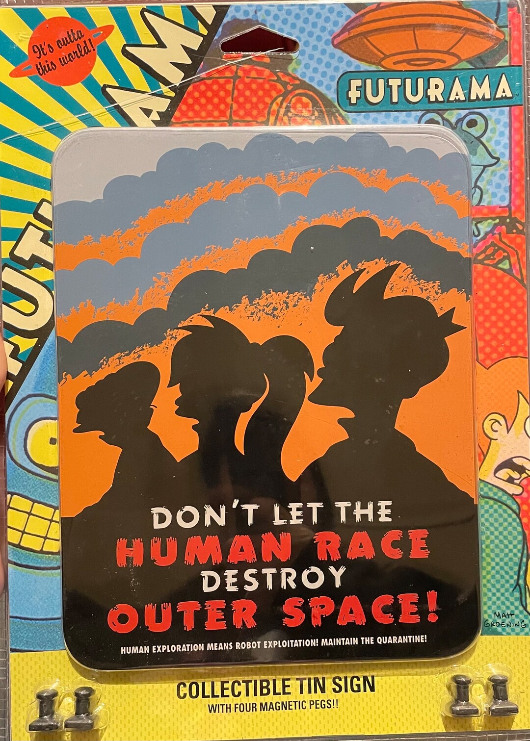 Futurama Outer Space Sign - Etsy