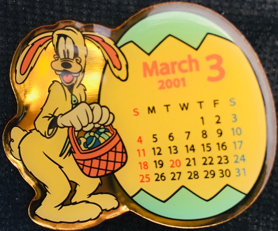 Tokyo Disney Goofy Calendar Pin | Etsy