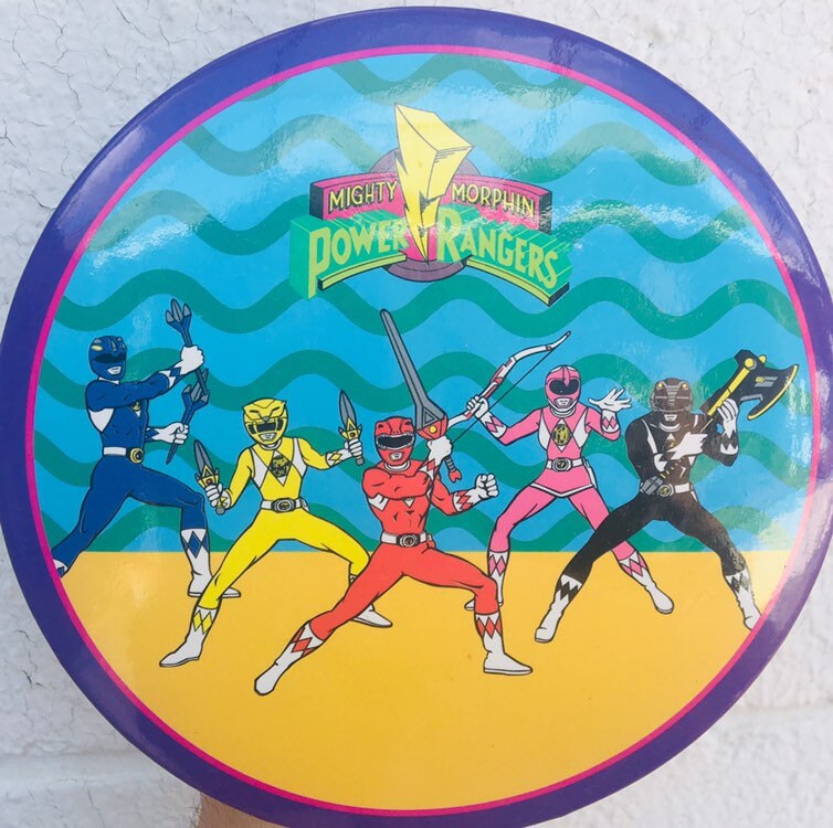 Mega Power Rangers Button | Etsy