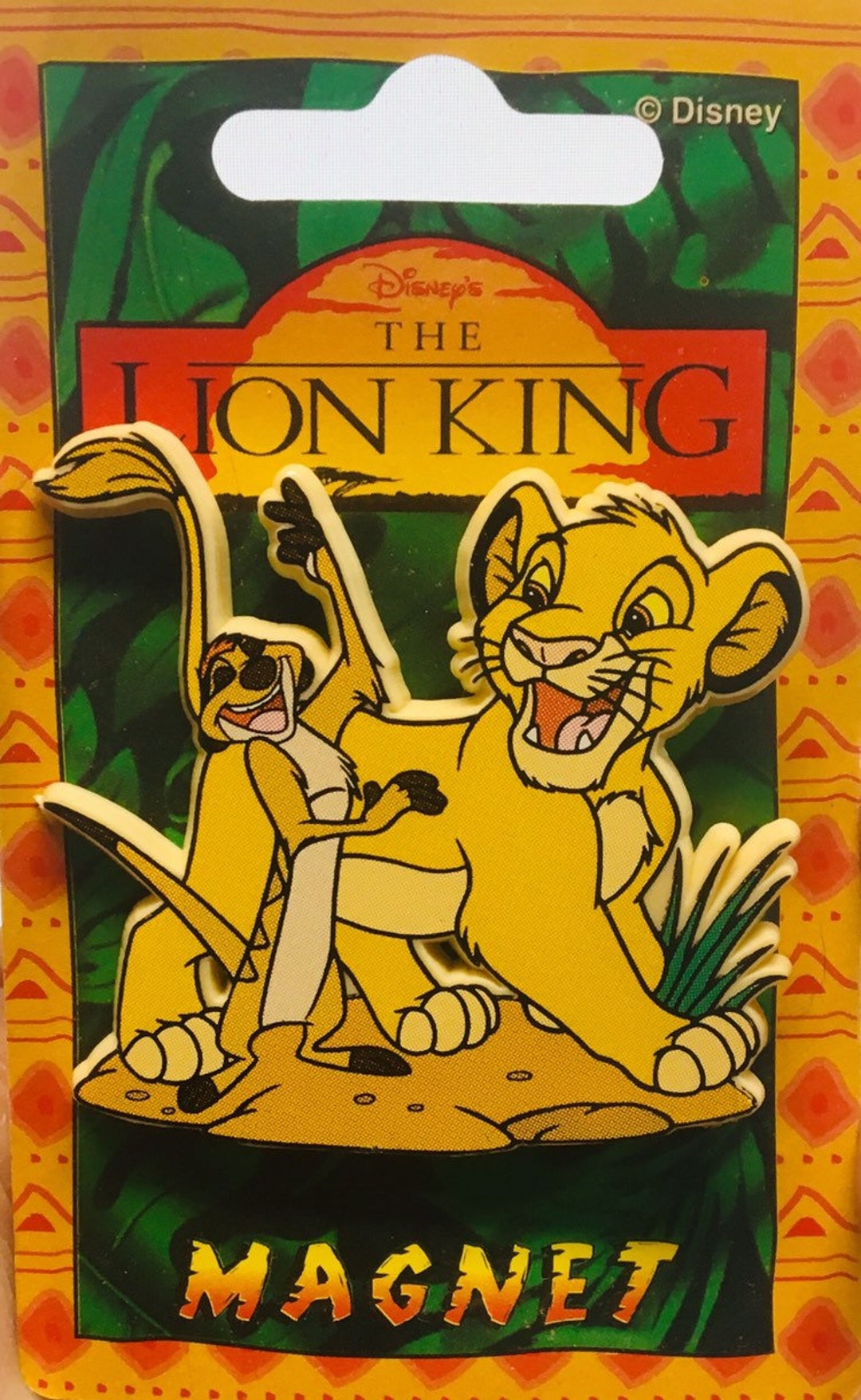Vintage Timon and Simba Magnet - Etsy