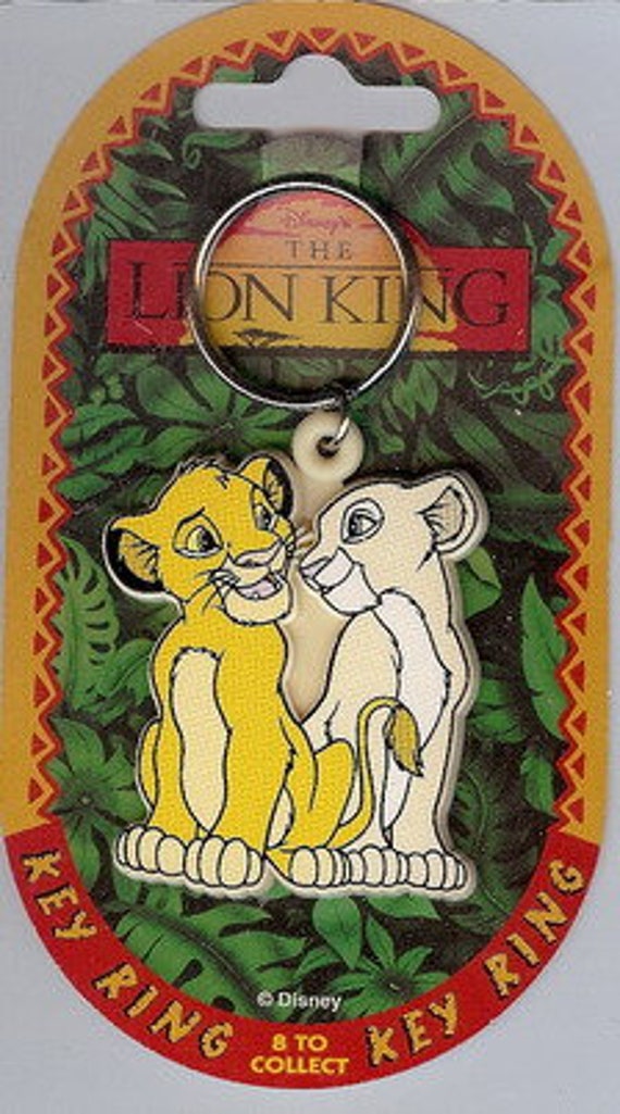 Simba and Nala Keychain | Etsy