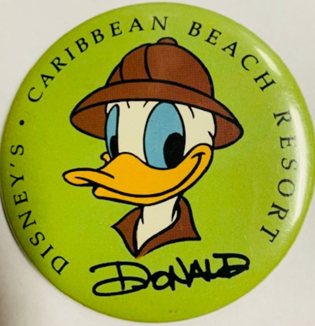Vintage Disney Beach Resort Beach Button - Etsy
