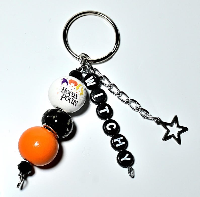 Custom Halloween Bubblegum Bead Keychains - Etsy